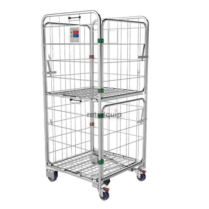 4 Sided Roll Cage Trolley - Retailquip - Australia Wide